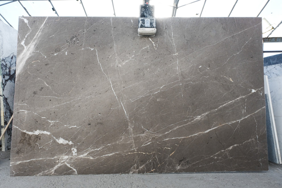 Pietra Grey Marble Slabs for worktops, bathroom vanity units & more.