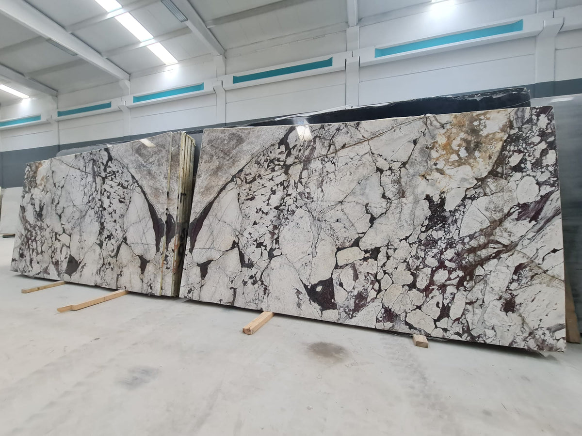 Calacatta Viola Marble Slabs for worktops, bathroom vanity units & more.