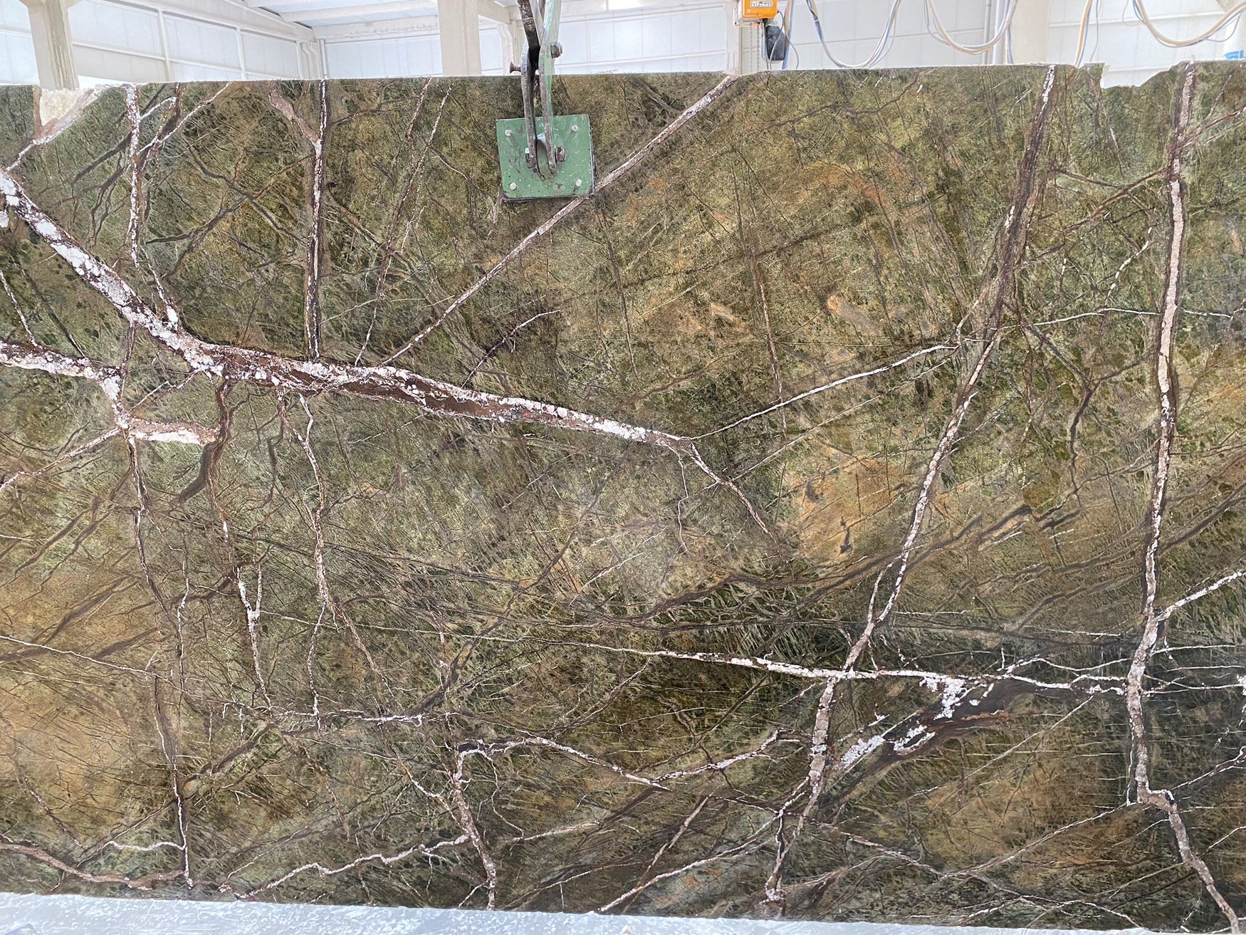Rainforest Green Marble Slab Rain Frost Marble for worktops, bathroom ...